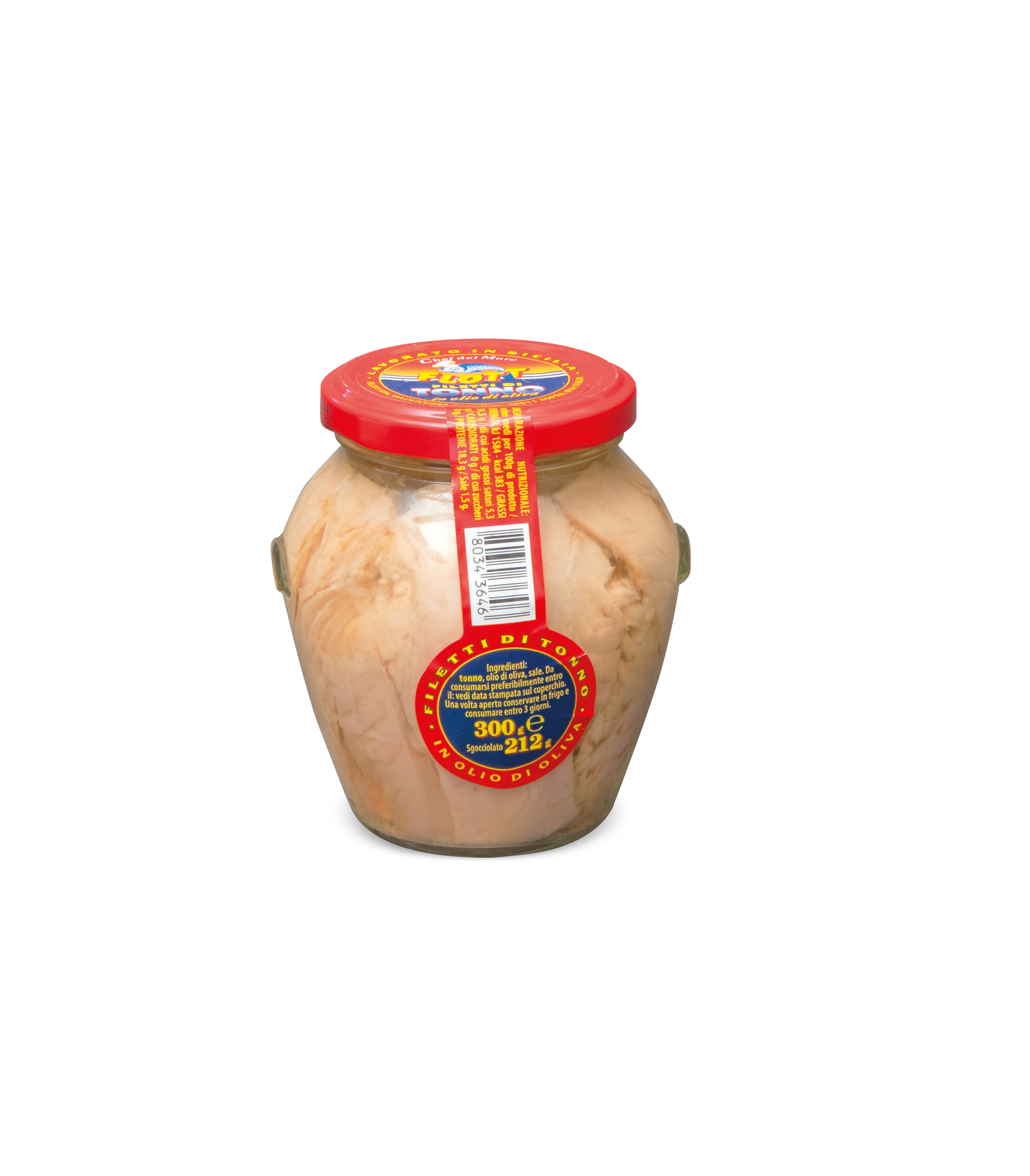 Tuna fillets in olive oil 300g - Flott Spa